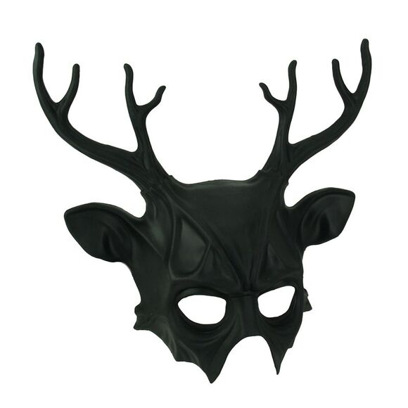 KBW | Accessories | Dark Demon Matte Black Wicked Deer Adult Costume ...